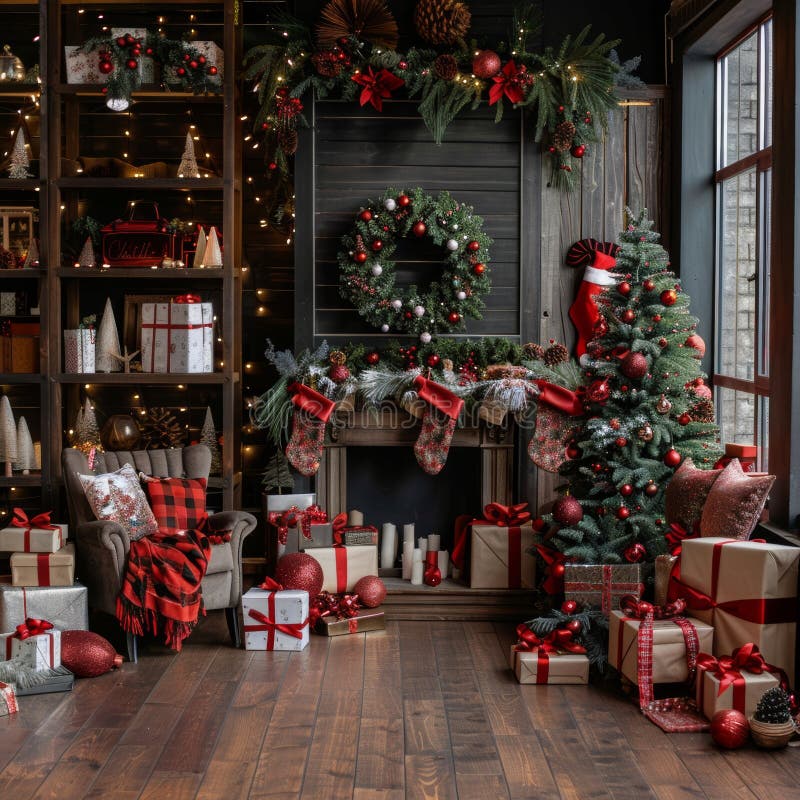 Christmas Props with a Spacious Area in the Center for Custom Holiday ...