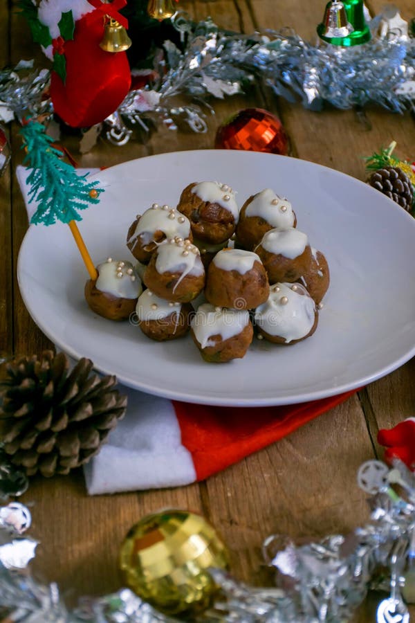 Christmas pudding ball. stock photo. Image of pudding - 105857368