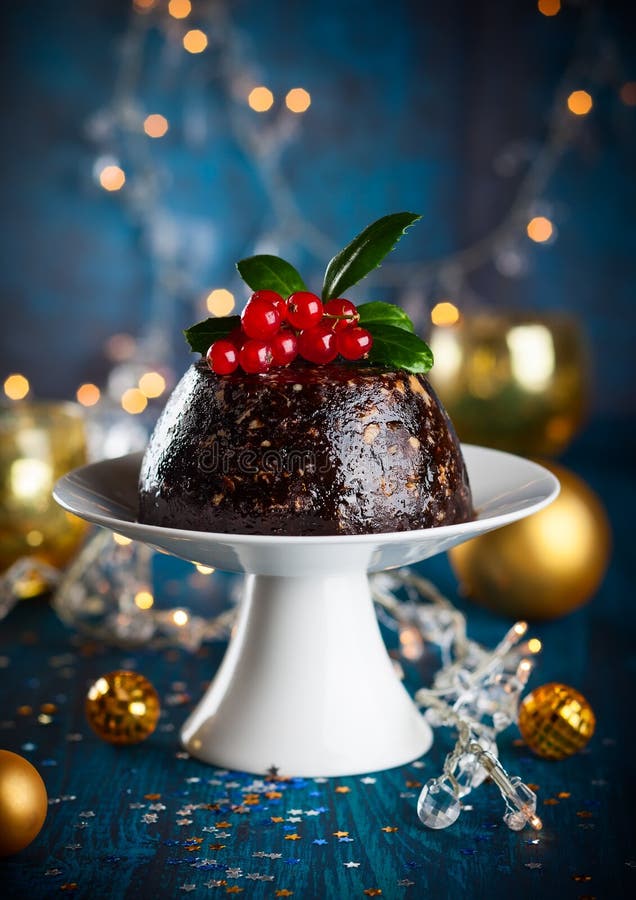 Christmas pudding stock image. Image of leaf, steamed - 78464643