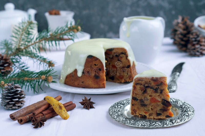 Christmas pudding stock image. Image of homemade, berry - 103016587
