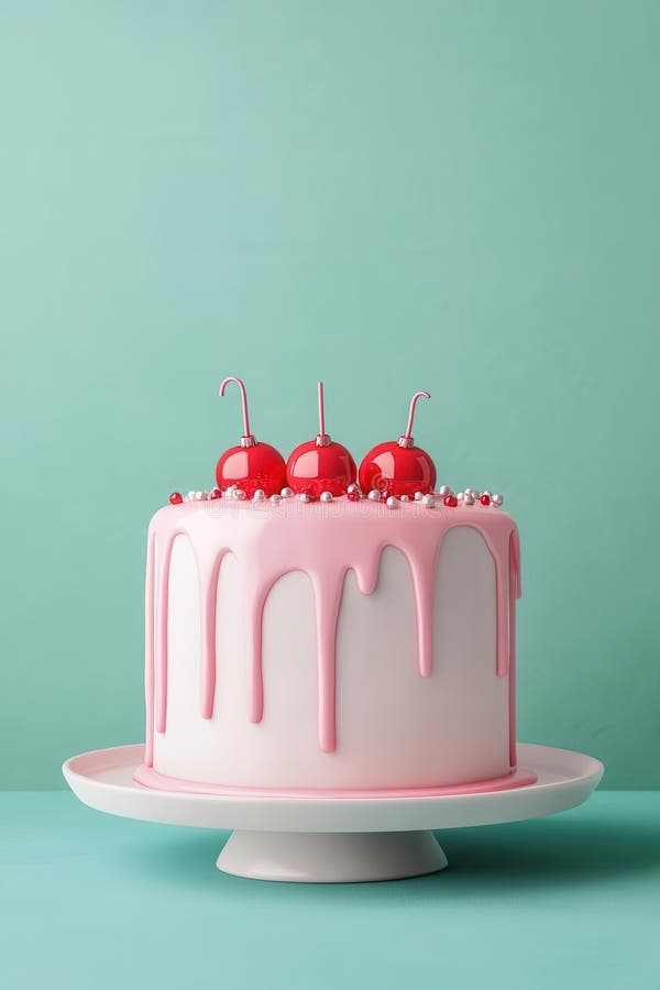 Christmas Pudding Flat Design Side View Christmas Theme 3D Render ...