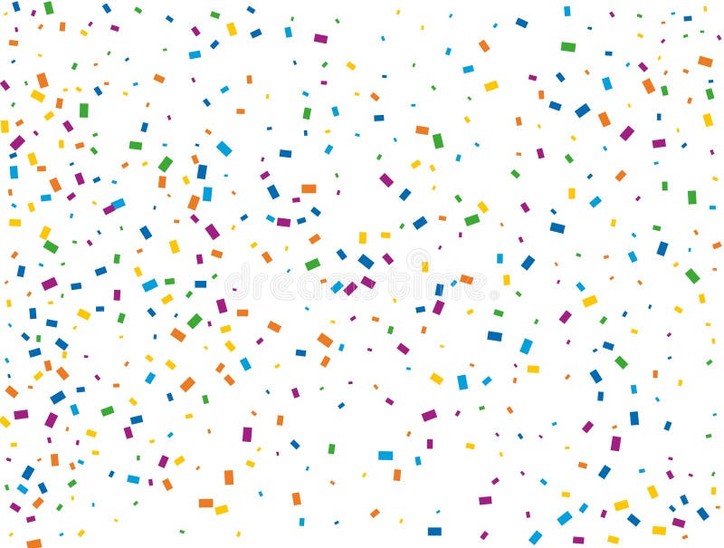 Christmas Rectangular Confetti. Light Rainbow Glitter Confetti ...