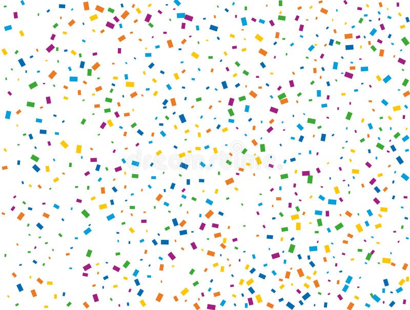 Christmas Rectangular Confetti. Light Rainbow Glitter Confetti ...