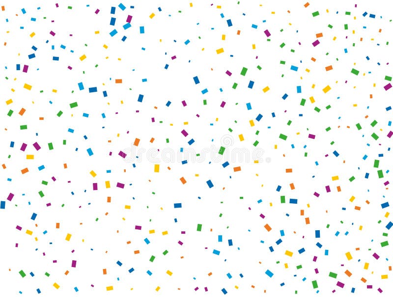 Christmas Rectangular Confetti. Light Rainbow Glitter Confetti ...