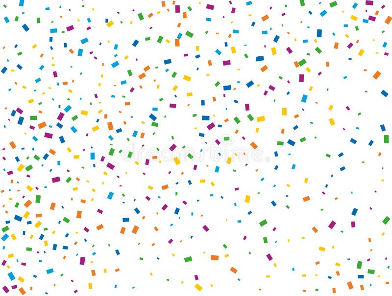 Wedding Rainbow Squares Confetti. Vector Illustration. Stock ...