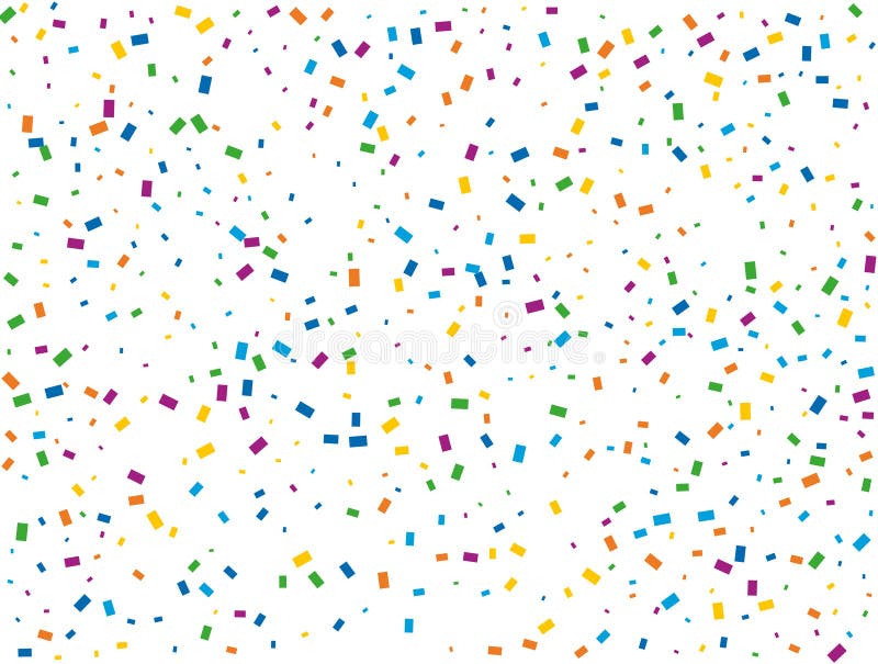 Christmas Rectangular Confetti. Light Rainbow Glitter Confetti ...