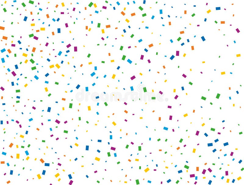 Christmas Rectangular Confetti. Light Rainbow Glitter Confetti ...