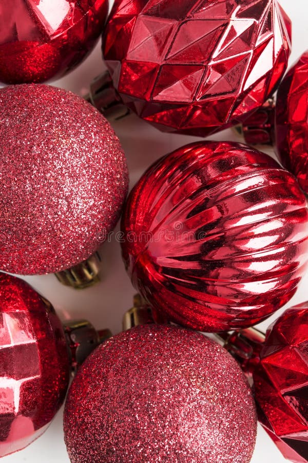 Christmas red balls stock image. Image of design, celebration - 66009305