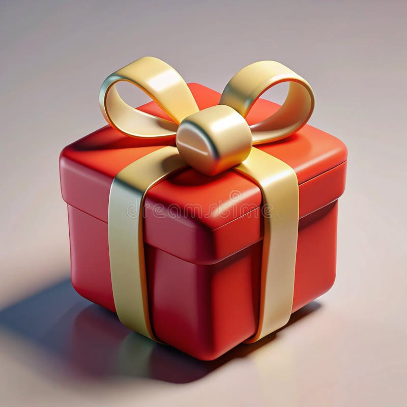 Christmas red gift box stock illustration. Illustration of season ...