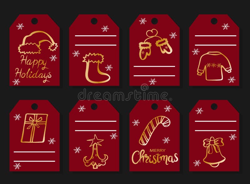 Let it Snow Sticker. Winter Holiday Concept Stock Vector - Illustration ...