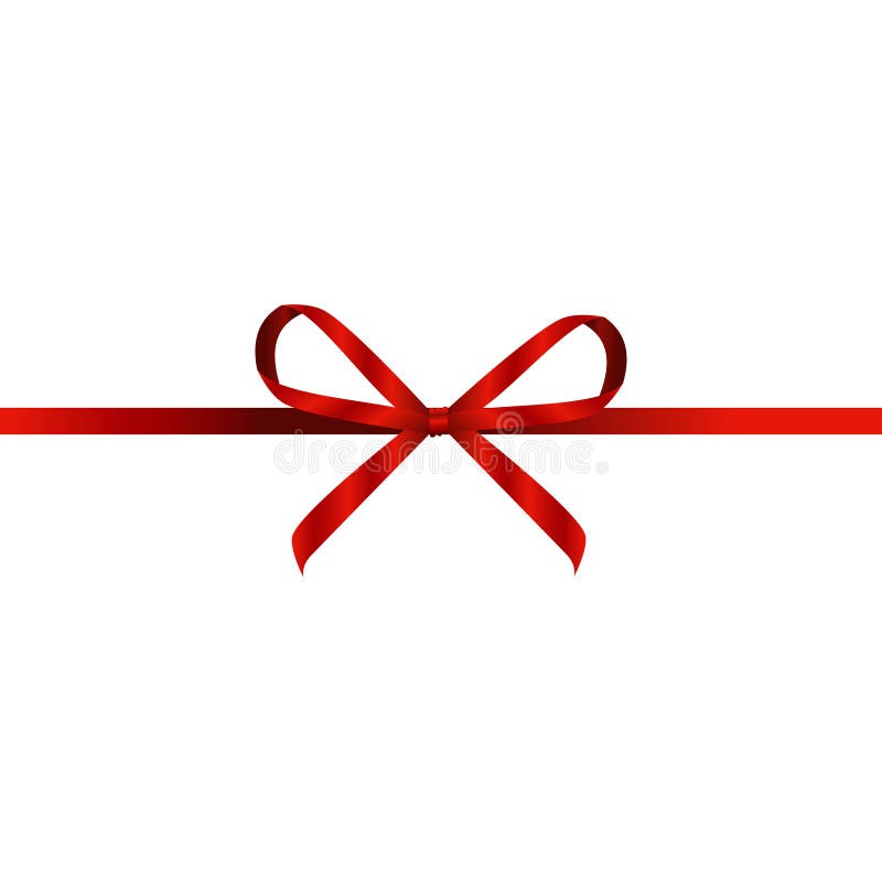 Christmas Red Ribbon Border Stock Vector - Illustration of banner ...