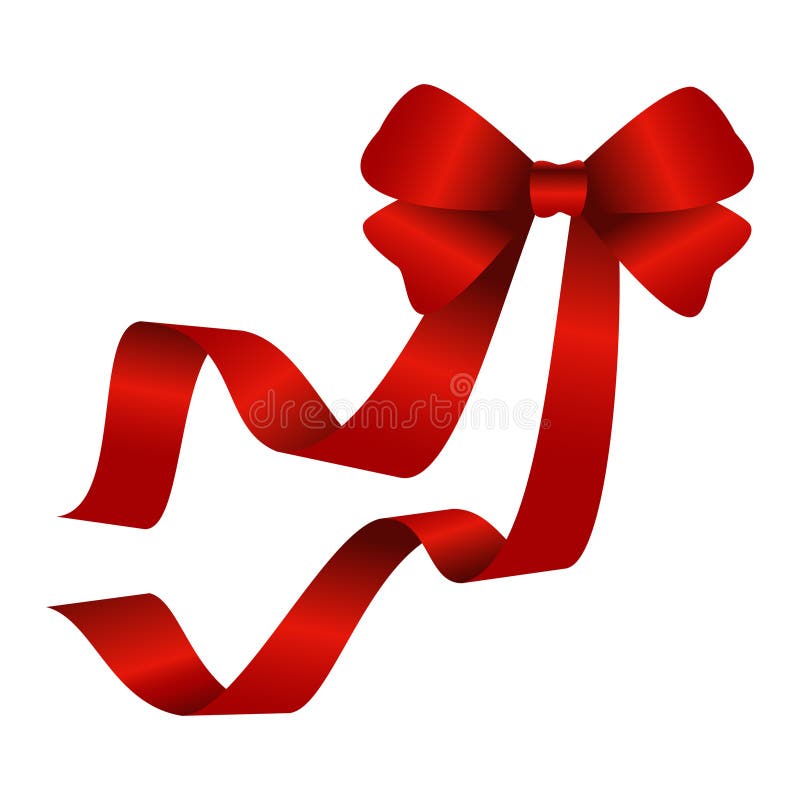 Christmas Red Ribbon Border Stock Vector - Illustration of element ...