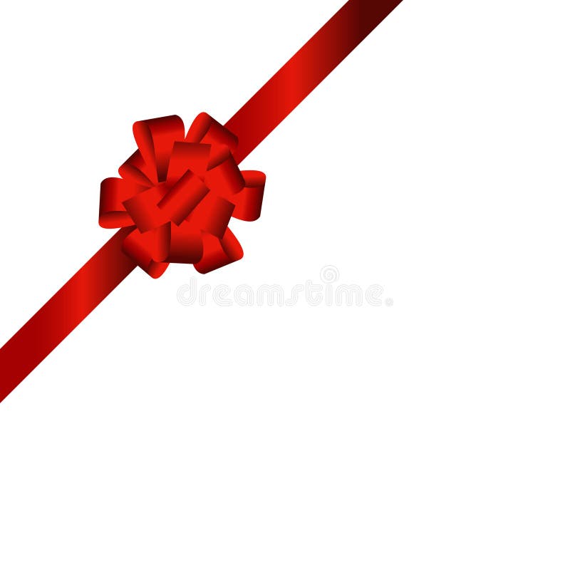 Christmas Red Ribbon Border Stock Vector - Illustration of festive ...