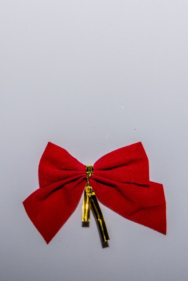 Christmas red small bow stock photo. Image of pattern - 204486330