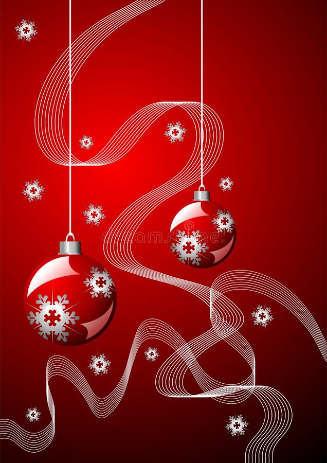 Christmas red theme stock vector. Illustration of snow - 3706824