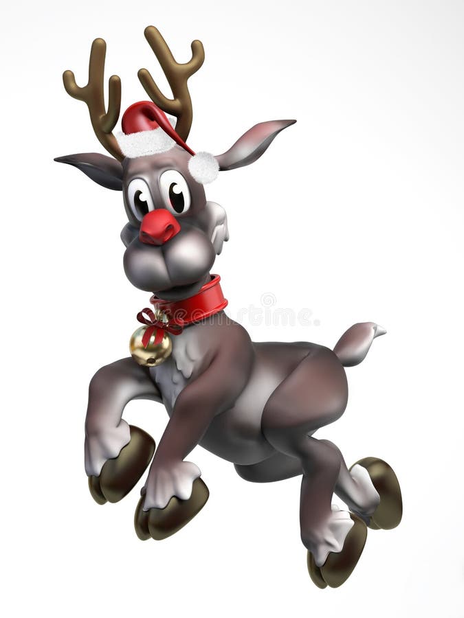 Rudolph the Reindeer Dancing Stock Illustration - Illustration of ...