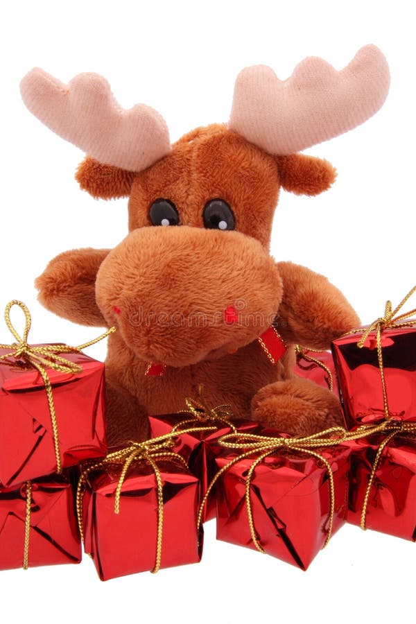 Christmas reindeer stock photo. Image of coat, miniature - 7502290