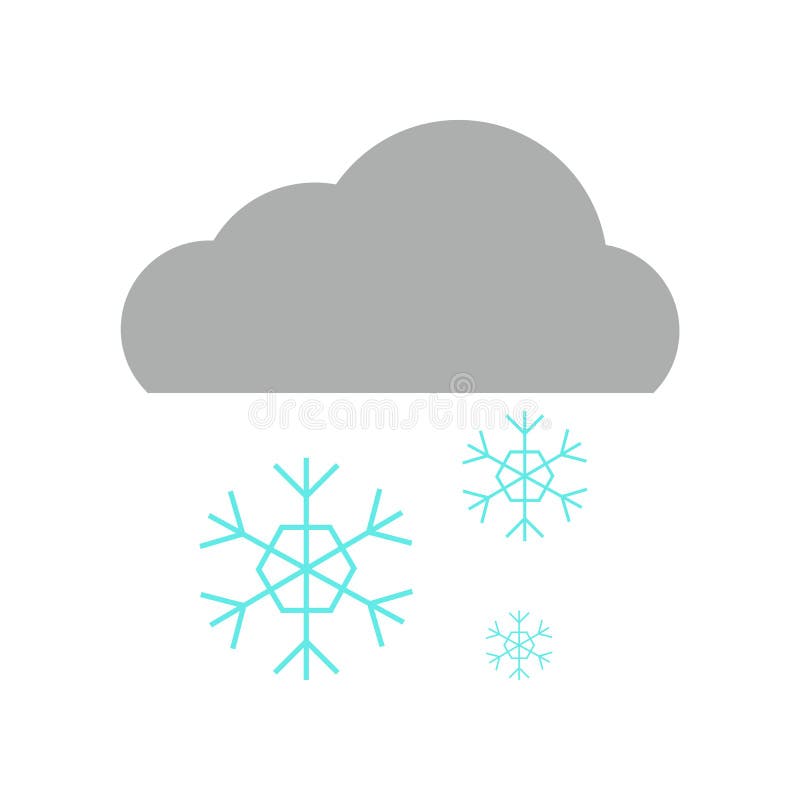 Snowflake Rain stock vector. Illustration of blue, flake - 102677675