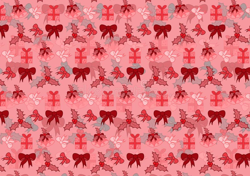 Christmas Repeat Pattern Background for Use As Wallpaper Stock ...