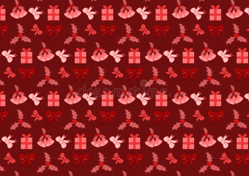 Christmas Repeat Pattern Background for Use As Wallpaper Stock ...