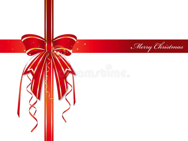 Christmas ribbon stock vector. Illustration of gift, celebration - 16994430