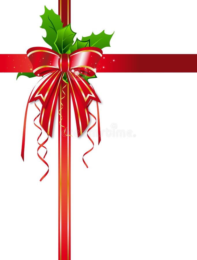 Christmas ribbon stock vector. Illustration of gift, celebration - 16994430