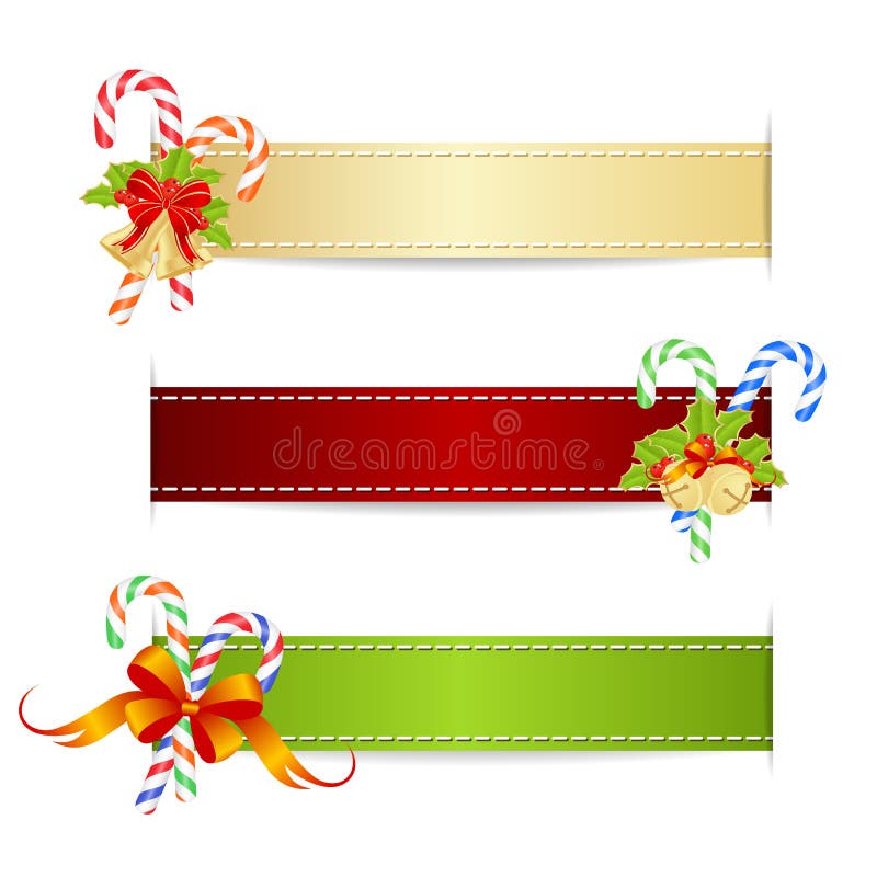 Christmas ribbons stock vector. Illustration of year - 47239672