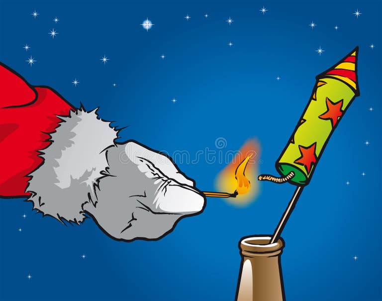 Christmas rocket stock vector. Illustration of display - 17825518