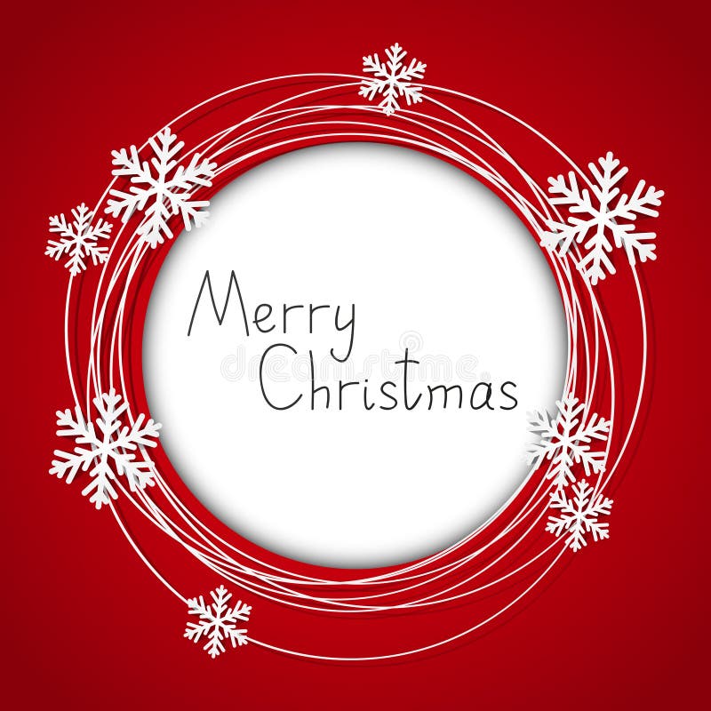 Christmas round frame stock vector. Illustration of ornament - 35198322