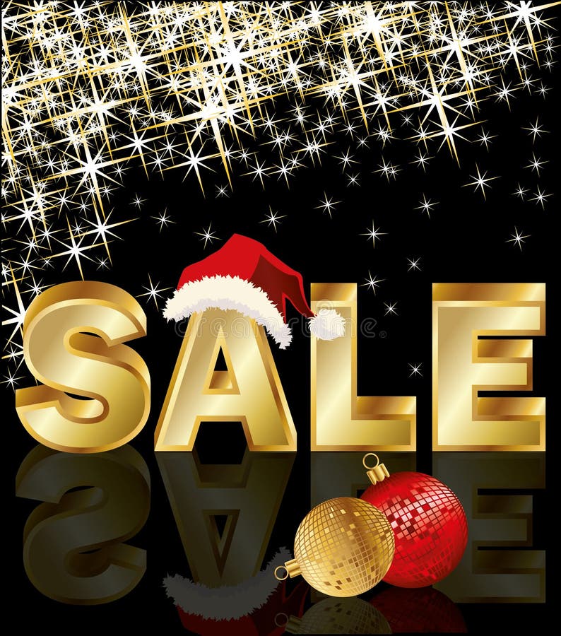 Christmas Sale banner ads stock illustration. Illustration of ...