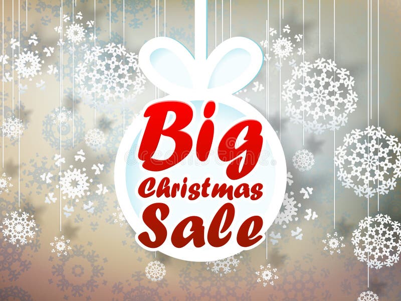 Christmas Sale Background. + EPS10 Stock Vector - Illustration of ...