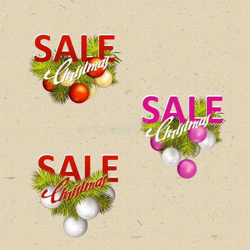 Christmas sales. stock vector. Illustration of happy - 80143757