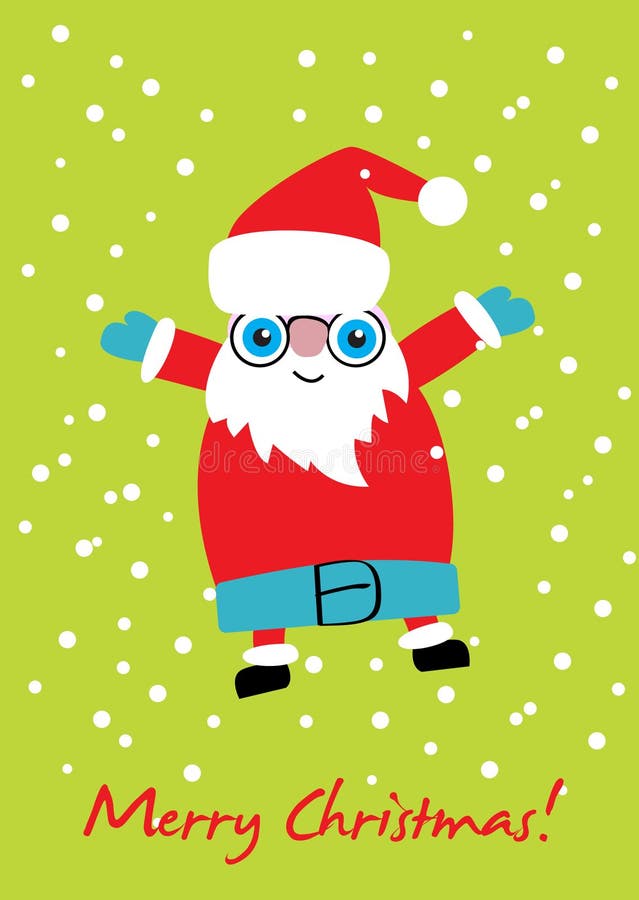 Christmas santa card stock vector. Illustration of classic - 21317256