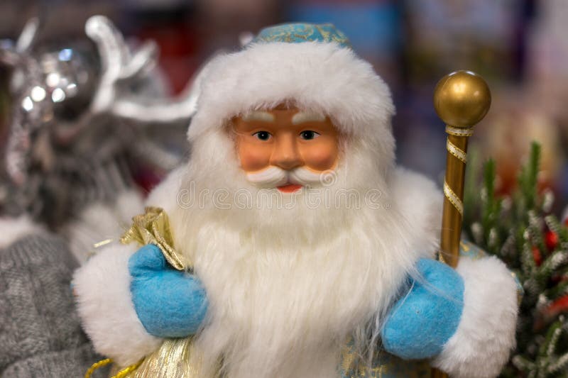 Christmas Santa Claus Figure Close Up Stock Image - Image of christmas ...