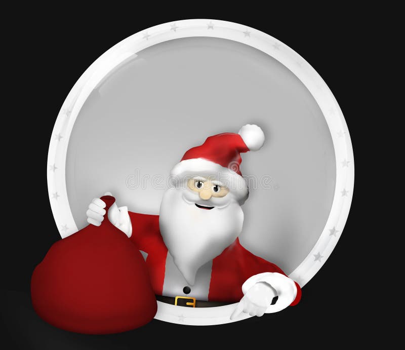 Christmas Santa Claus stock illustration. Illustration of december ...