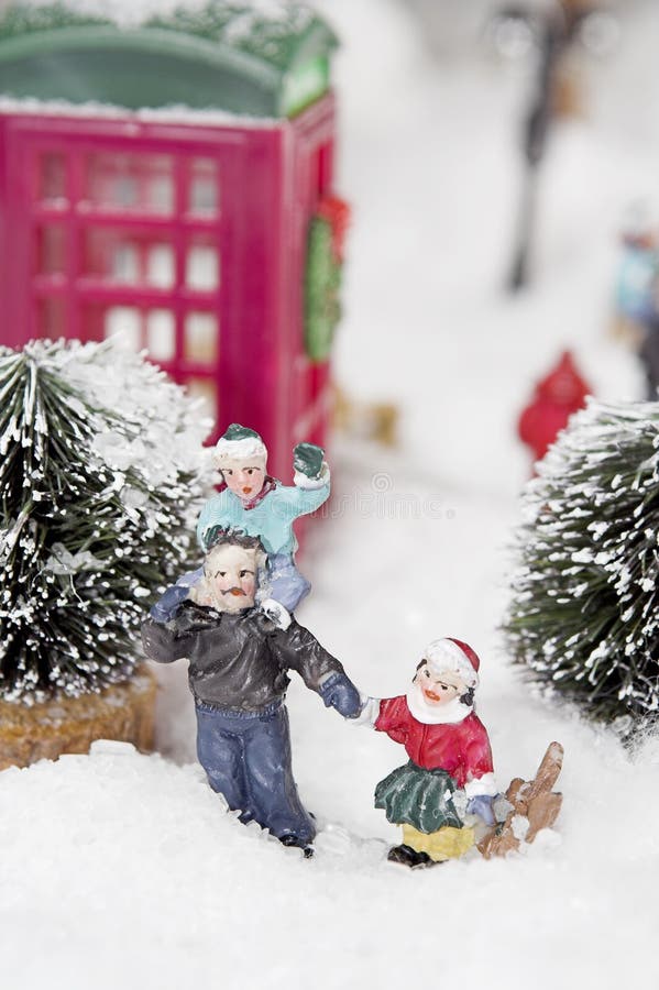 Christmas scene stock image. Image of seasonal, postcard - 1353449