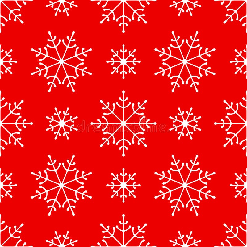 Christmas Seamless Pattern with Snowflake. Stock Vector - Illustration of design, crystal: 293261708