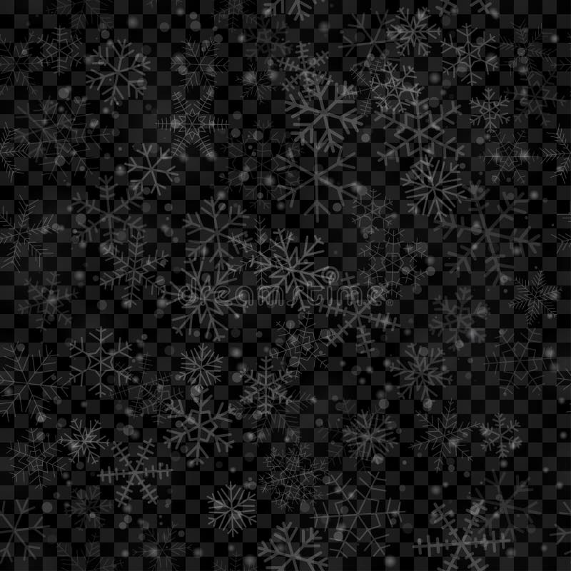 Christmas Seamless Pattern of Snowflakes Stock Vector - Illustration of ...