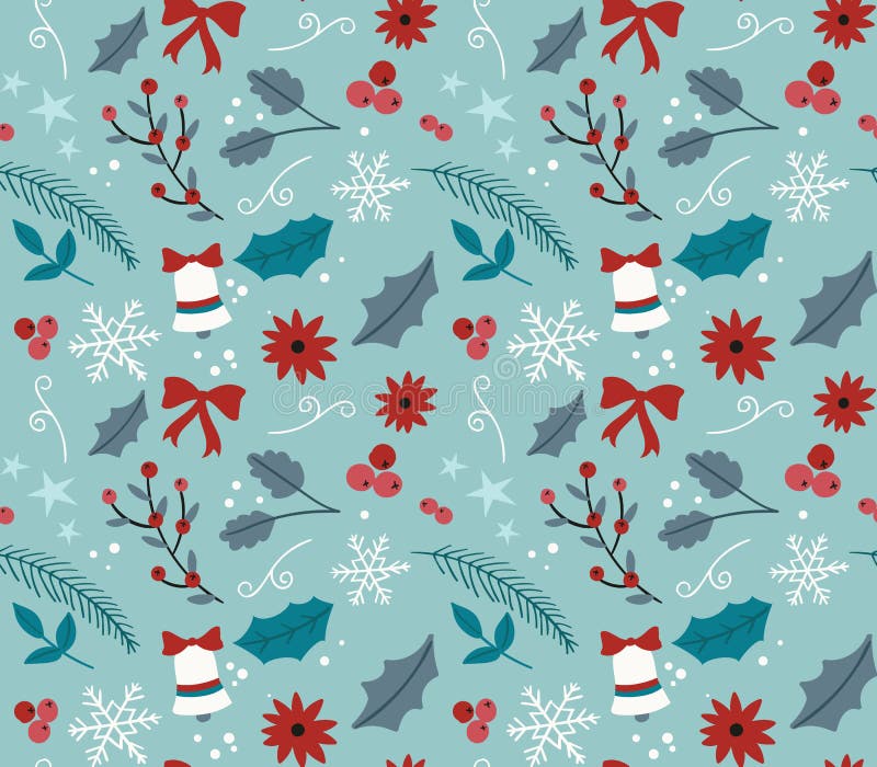 Cool Christmas Pattern stock vector. Illustration of ginger - 21949545