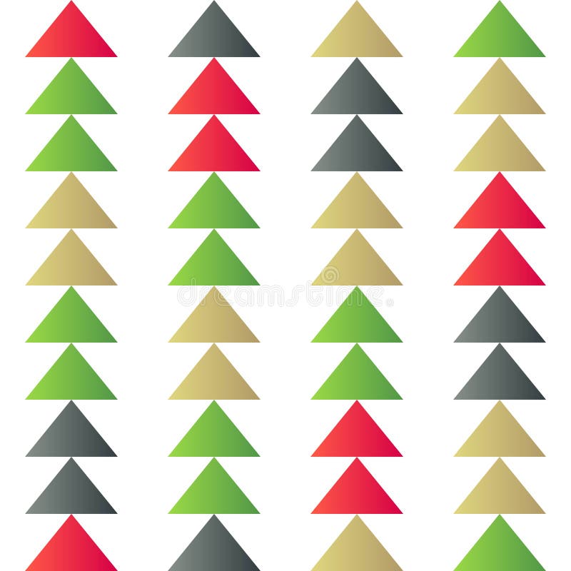 Triangle Christmas Tree Theme,Christmas Seamless Pattern for Use As ...