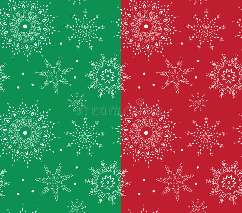 Christmas Seamless Patterns. Stock Vector - Illustration of shine ...