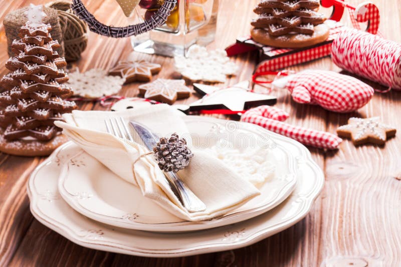 Christmas serving table stock image. Image of season - 56621627