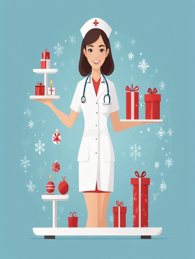 Christmas Shifts for Nurses Stock Image - Image of spreading, shifts ...