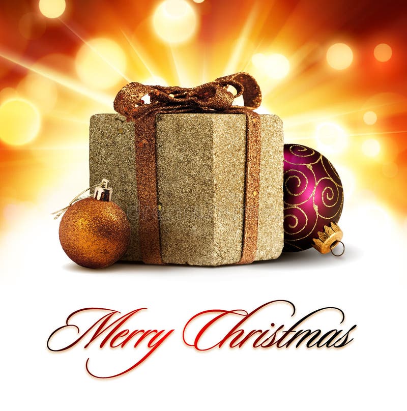 Christmas Shiny Greeting Card Composition Stock Image - Image of ...