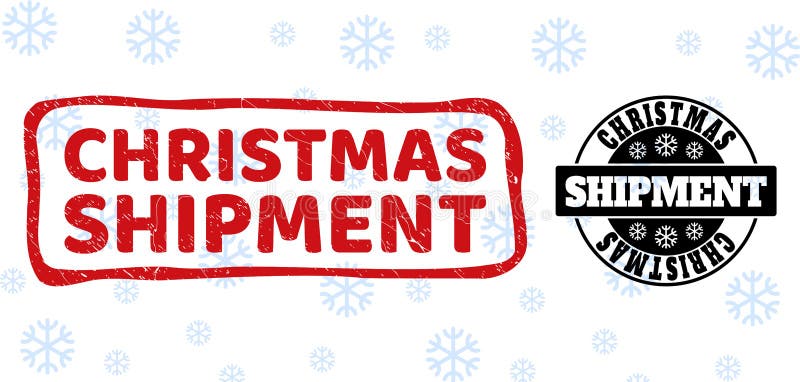 CHRISTMAS SHIPMENT Scratched Stamp Seal on Gradient Background Stock ... CHRISTMAS SHIPMENT Scratched Stamp Seal on Gradient Background Stock ...