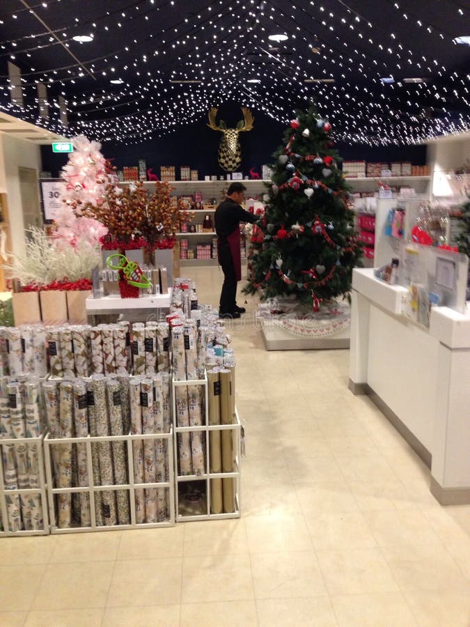 Santa S Festive Decorated Christmas Store Editorial Photo - Image of ...