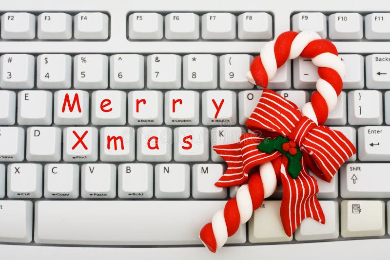 Christmas Shopping on the Internet Stock Image - Image of present, copy ...