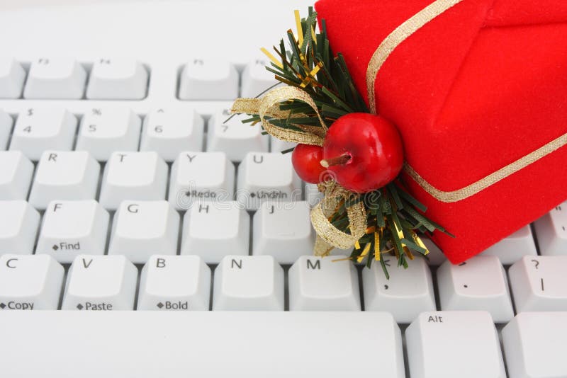 Christmas Shopping Online stock image. Image of snow, tree - 3383561