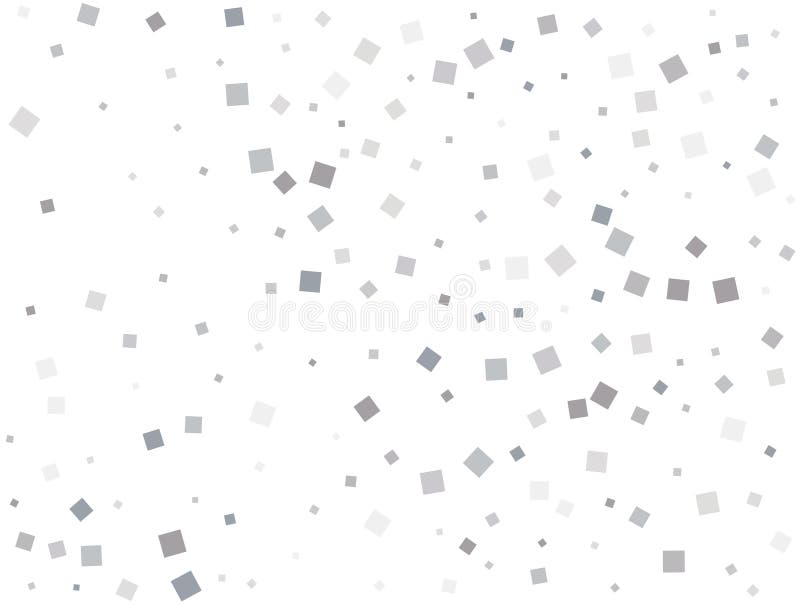 Christmas Silver Square Confetti. Vector Illustration Stock Vector ...