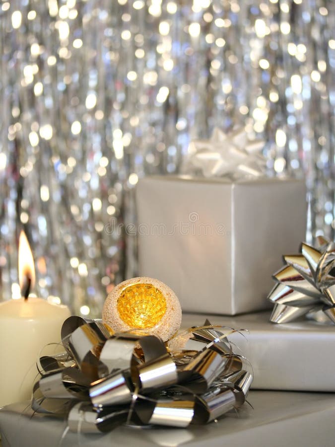 Christmas - Silver Still Life Stock Image - Image of lines, light: 3380071